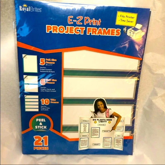 Royal Brites | Office | Project Sticker Frames For Foam Board Nwt ...